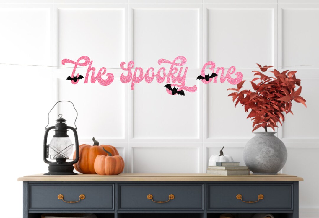 The Spooky One Banner, Halloween 1st Birthday, the Spooky One Birthday ...