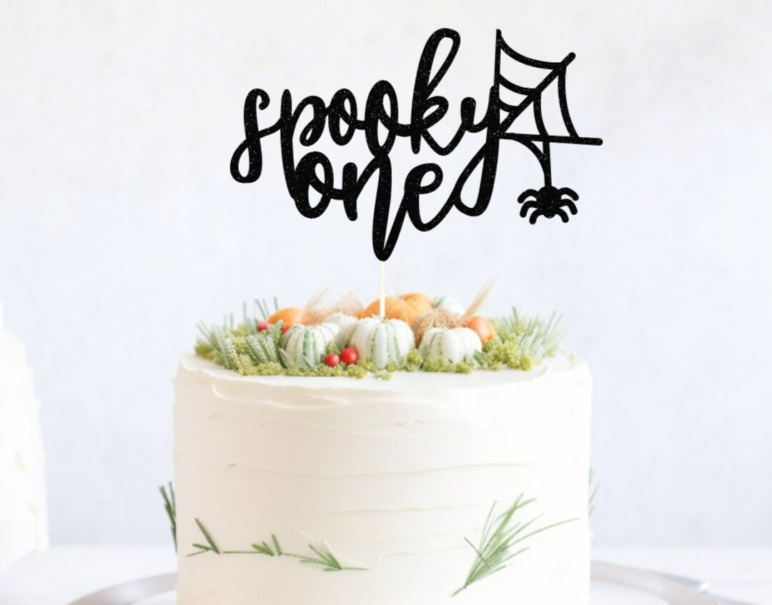 Spooky One Cake Topper, Halloween 1st Birthday, the Spooky One Birthday ...