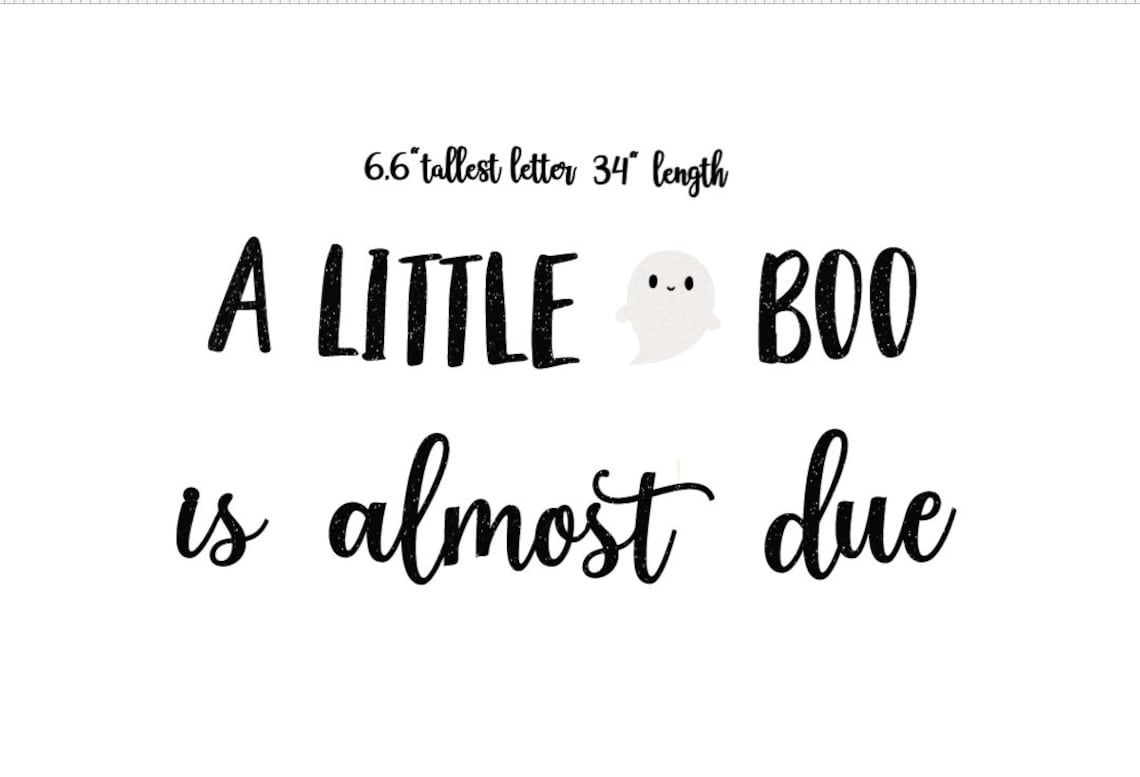 A Little Boo is Almost Due Little Boo Banner Little Boo - Etsy