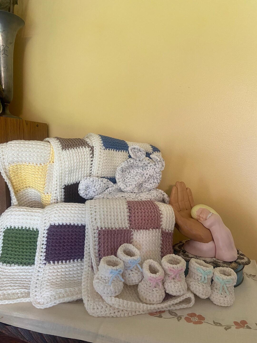Crochet Baby Gift Bundle 3 Piece Set - Etsy