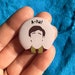 Alan Partridge Pin, Kiss My Face, Aha, TV Show Pin, Stocking Filler ...