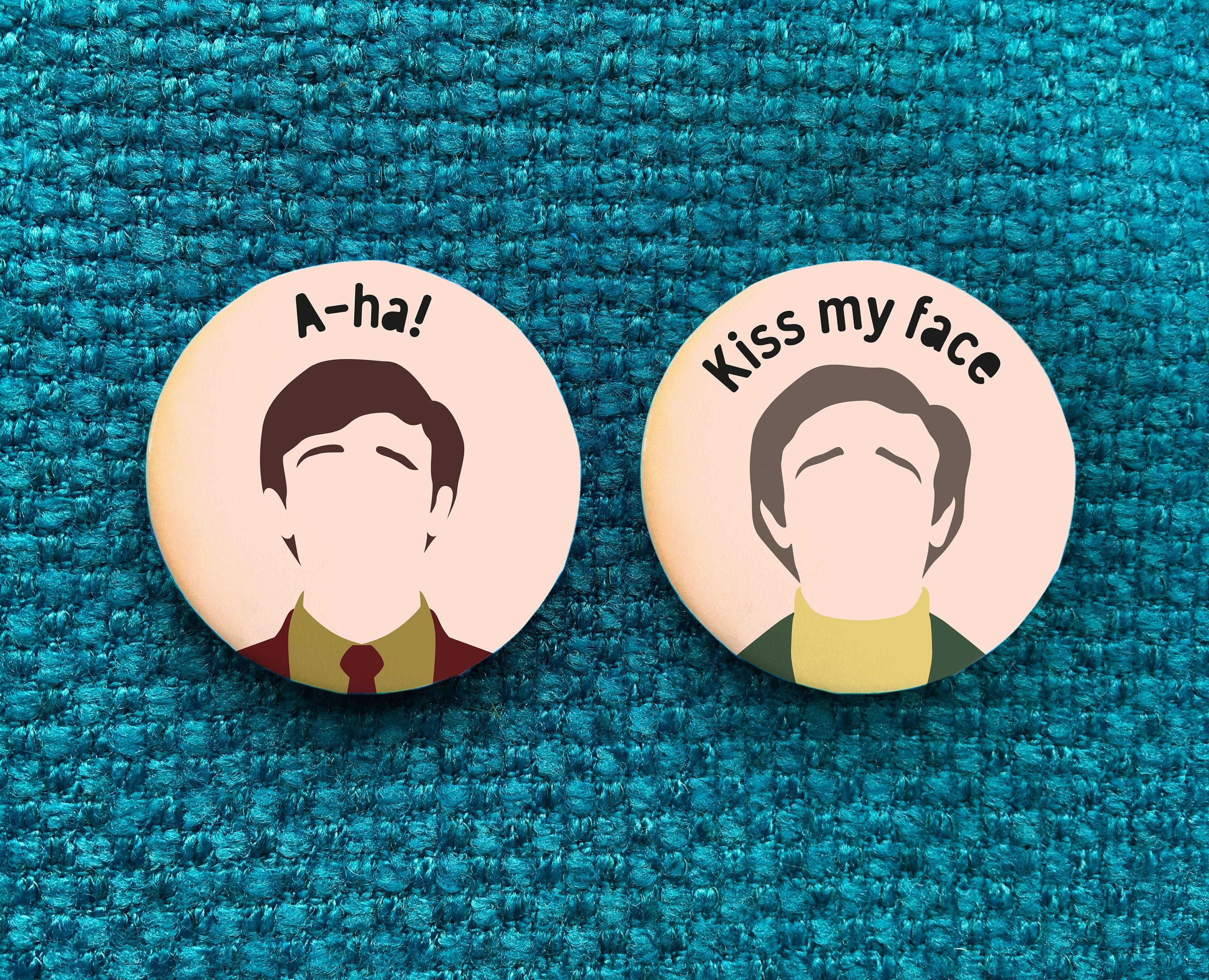Alan Partridge Pin Kiss My Face Aha TV Show Pin Stocking - Etsy