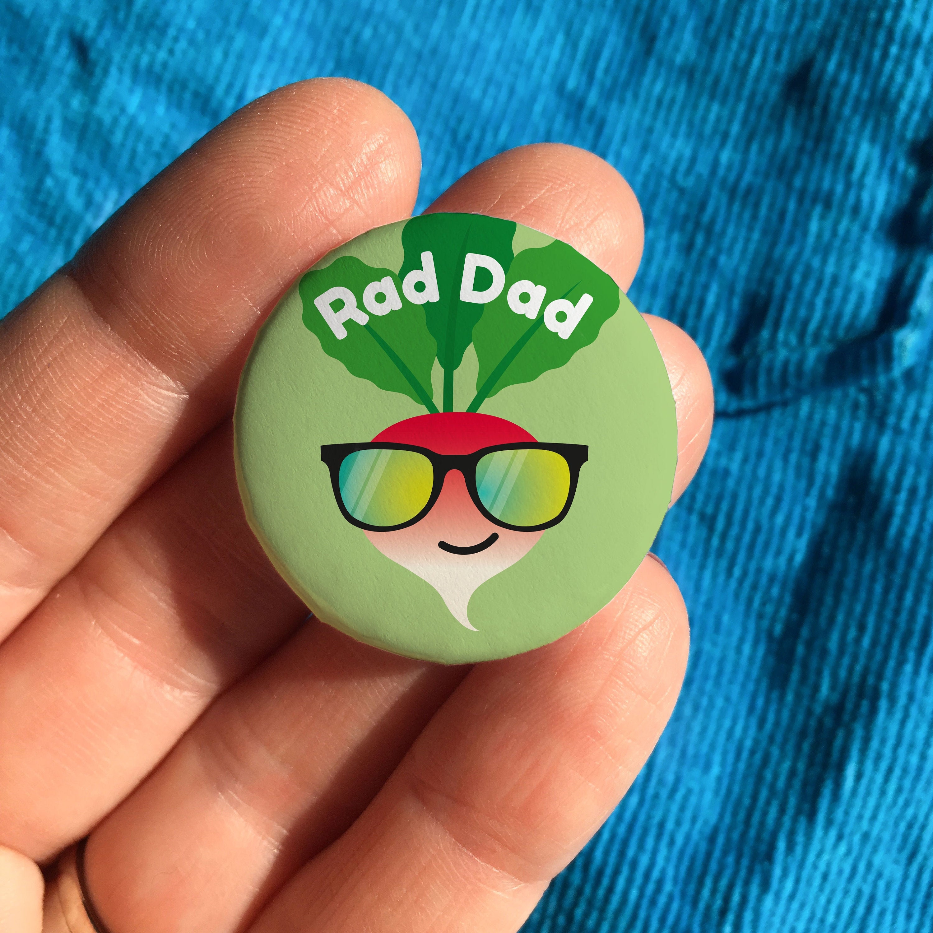 Rad Dad Badge Rad Dad Pin Cool Dad Pin Fathers Day Gift - Etsy
