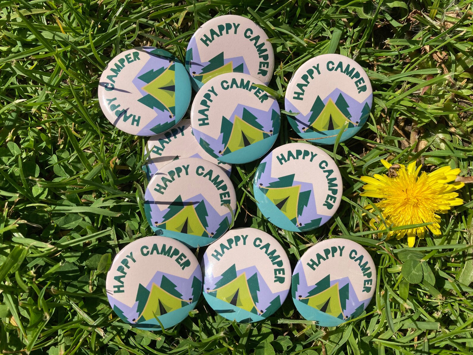 Happy Camper Badge Camp Gift Camping Gift Travel Gift - Etsy