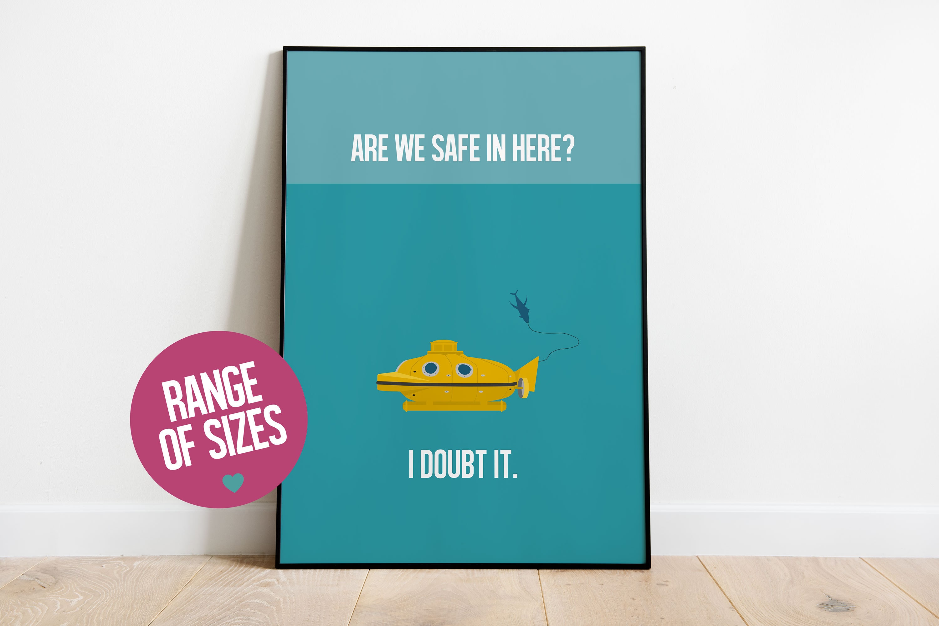 The Life Aquatic Minimalist Poster