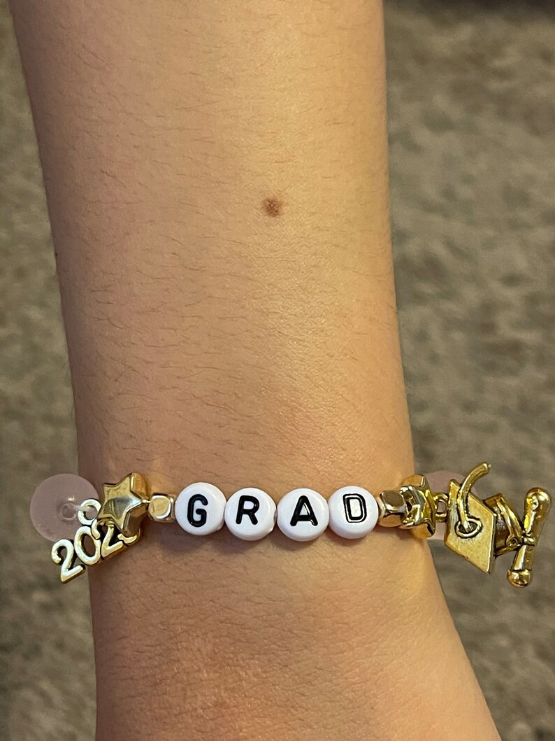 CUSTOM GRADUATION BRACELETS - Etsy