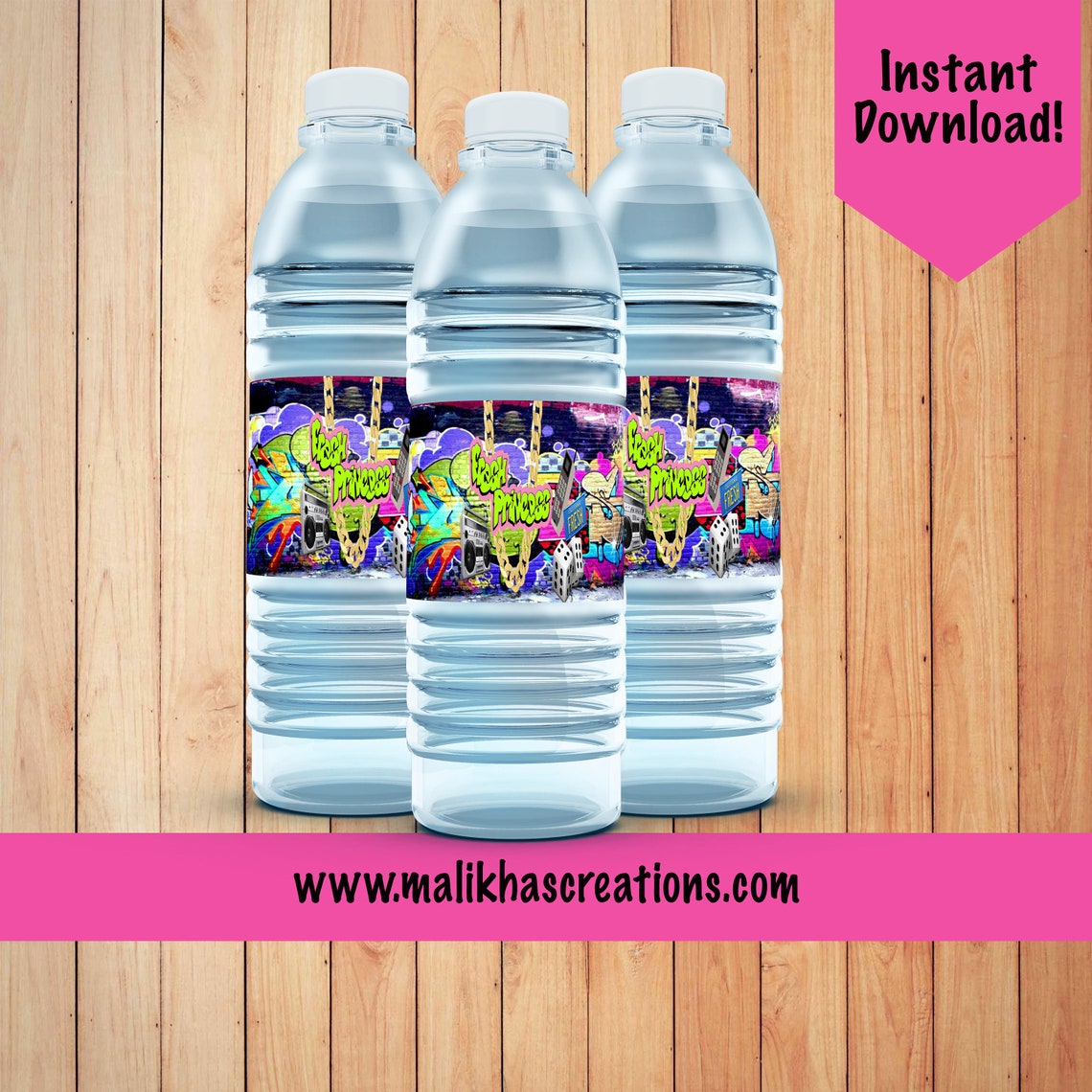 Fresh Princess Water Bottle Label/fresh Princess Party/fresh | Etsy