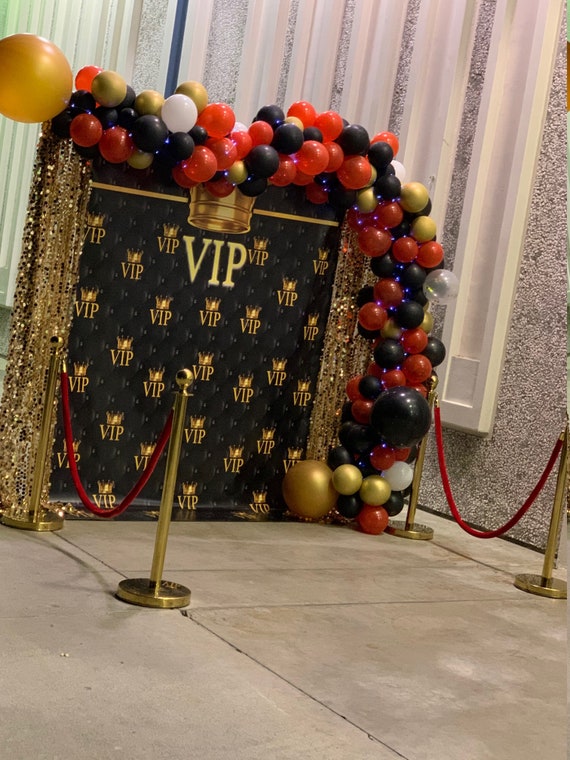 VIP Backdrop VIP Vinyl Backdrop Hollywood Party Backrop | Etsy