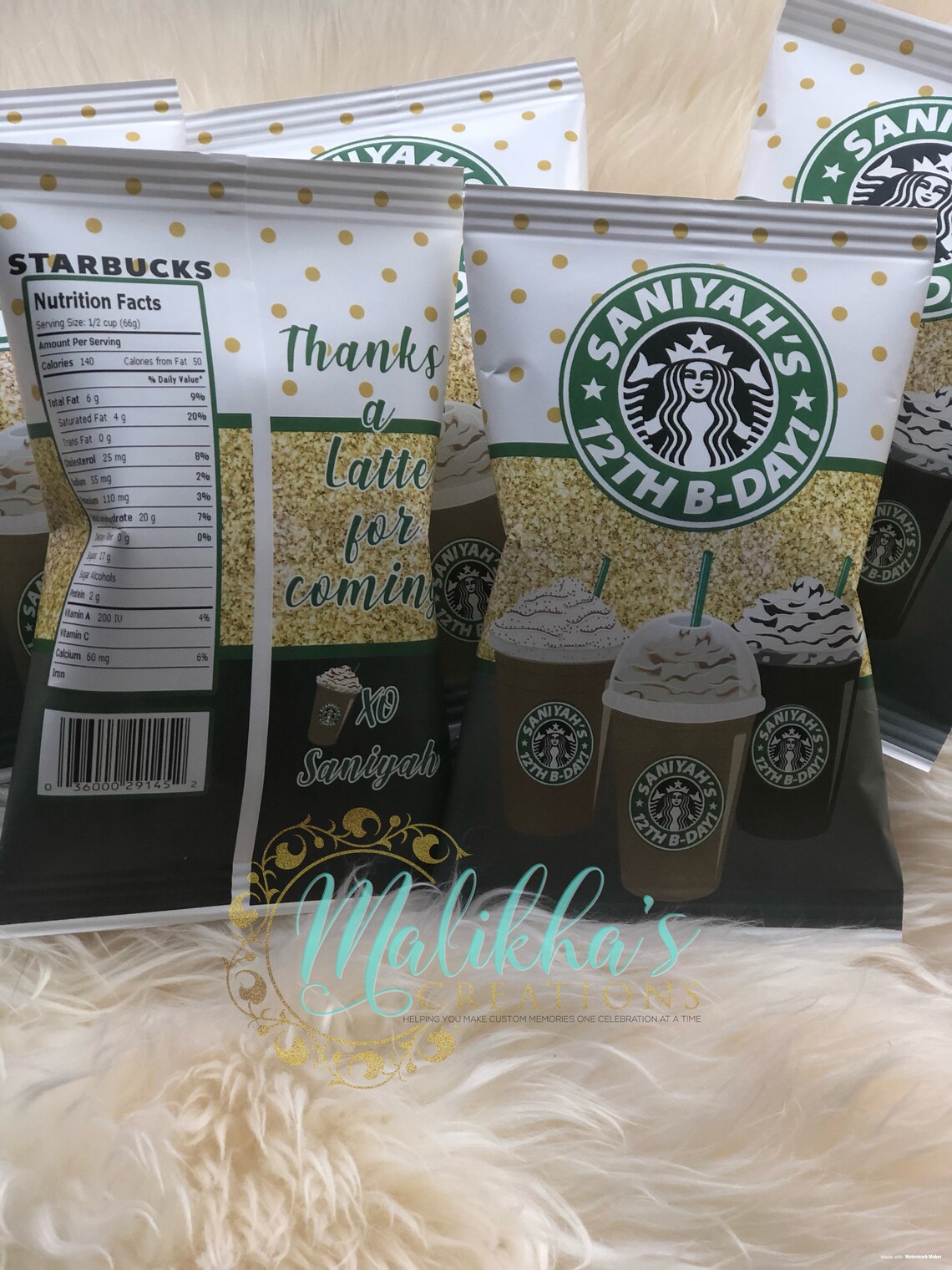 Starbucks Party - Starbucks Birthday - Starbucks Party Favors ...