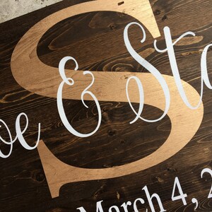 Wood Sign Name and Wedding Date Sign Custom Signs - Etsy