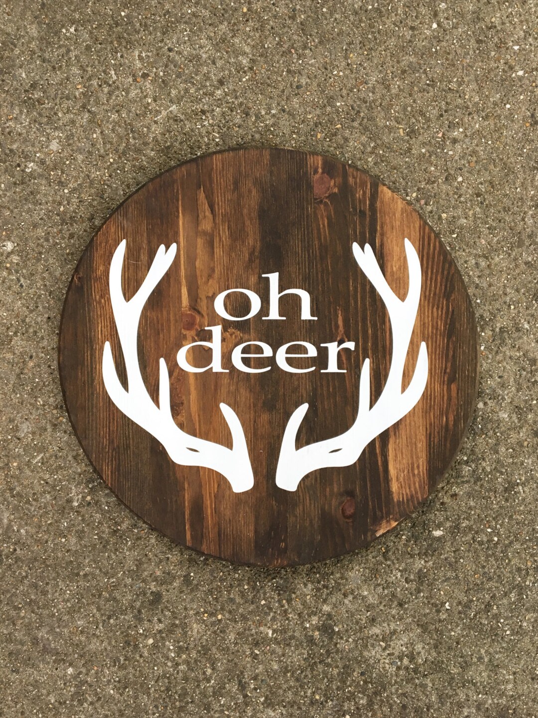 Oh Deer Antlers Hunting Christmas Wood Signs Deer - Etsy