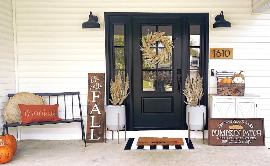 Fall Signs, Fall Welcome Signs, Welcome Signs, Front Porch, Outdoor ...