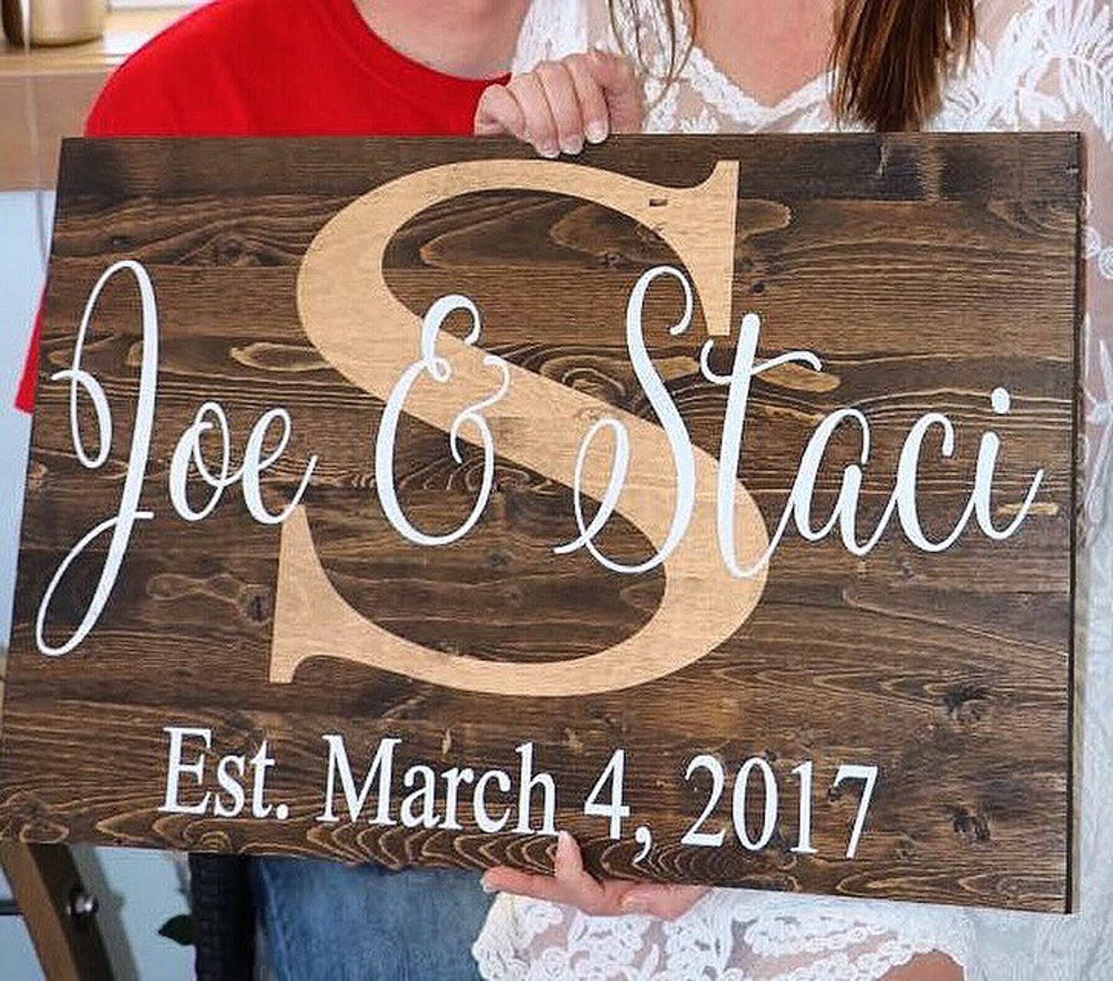 Wood Sign Name and Wedding Date Sign Custom Signs | Etsy