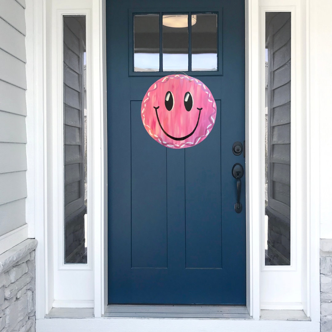 Smiley Face Sign, Teacher Appreciation Gift, Smile Welcome Sign, Front ...
