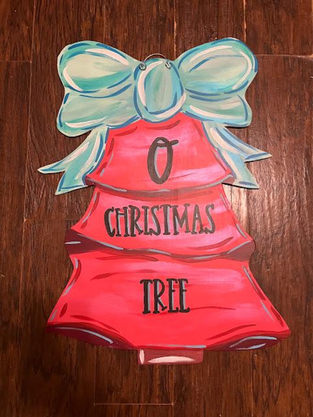Handmade O Christmas Tree Sign, Vintage Christmas Door Hanger - Etsy