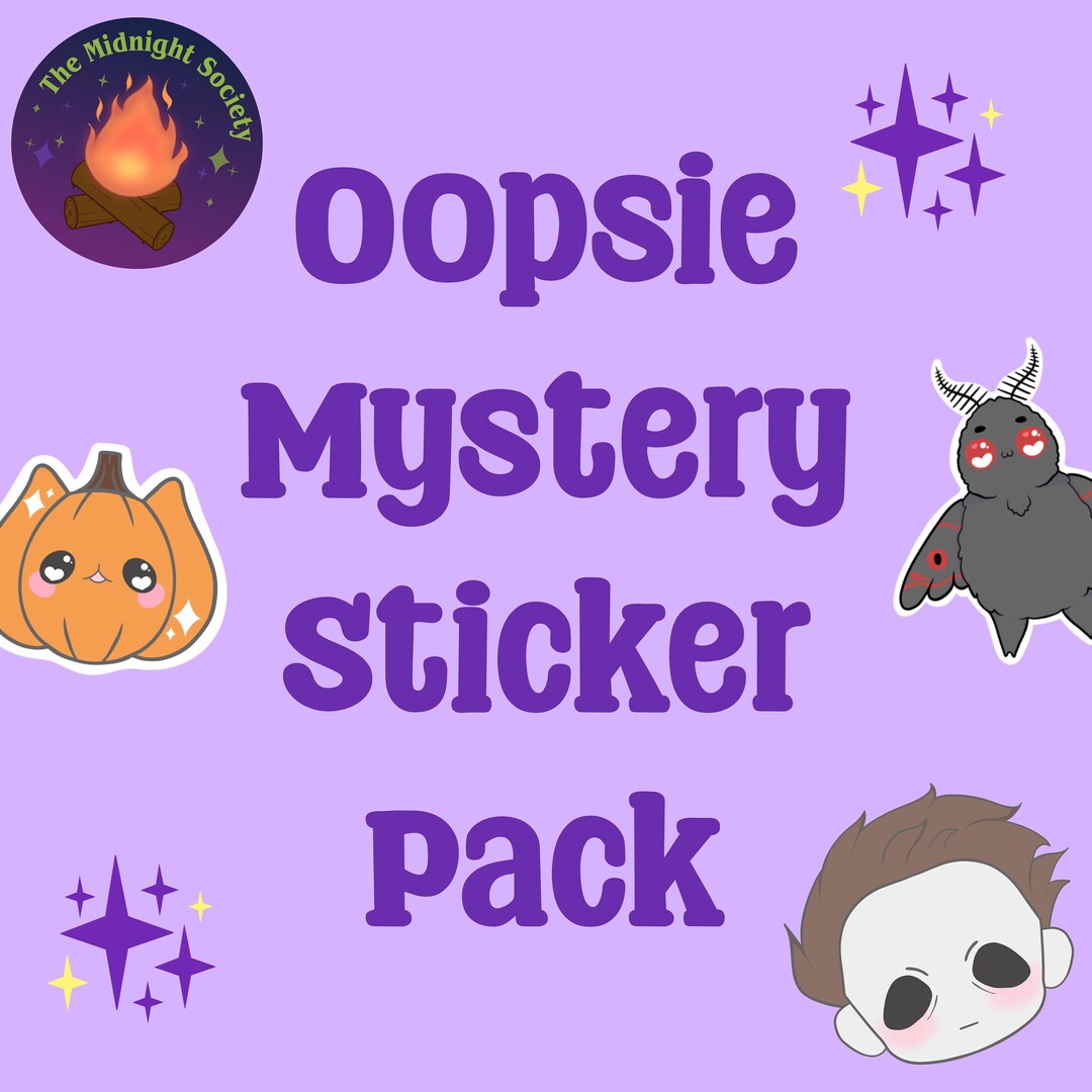 Oopsie Mystery Die-cut Sticker Pack - Etsy
