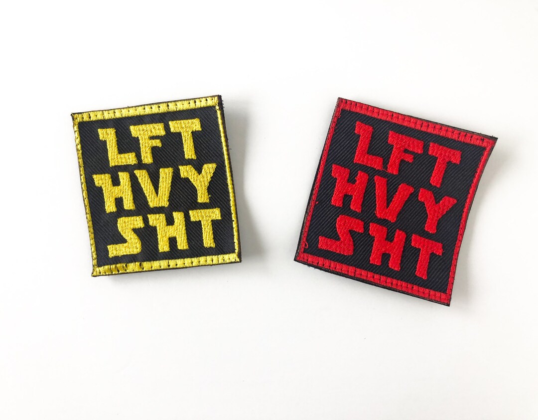 Lift Heavy Patch - Etsy