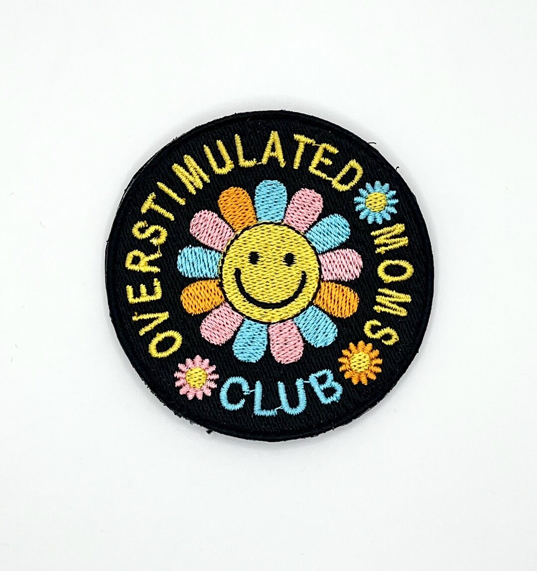 Overstimulated Moms Club Embroidered Patch | Mom Patch | Overstimulated ...
