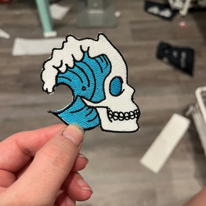 Skull Waves Patch - Etsy