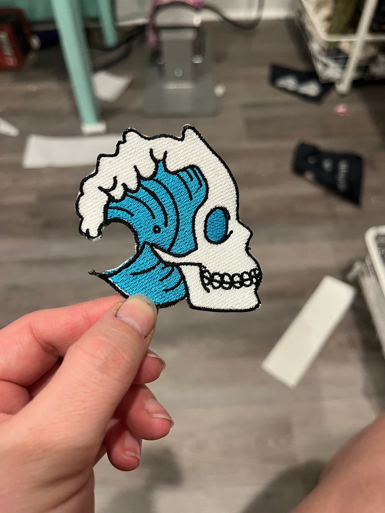 Skull Waves Patch - Etsy