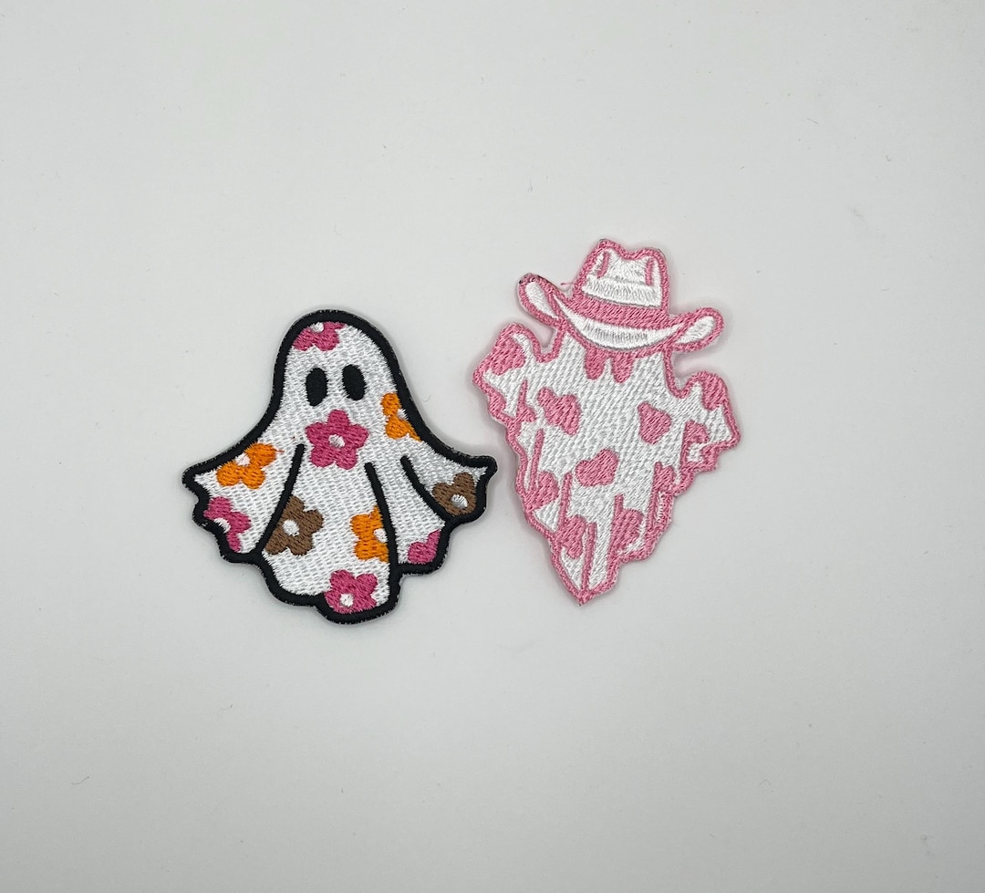Cute Ghost Patches | Trucker Hat | Iron On, Sew on | Crossfit Patch - Etsy