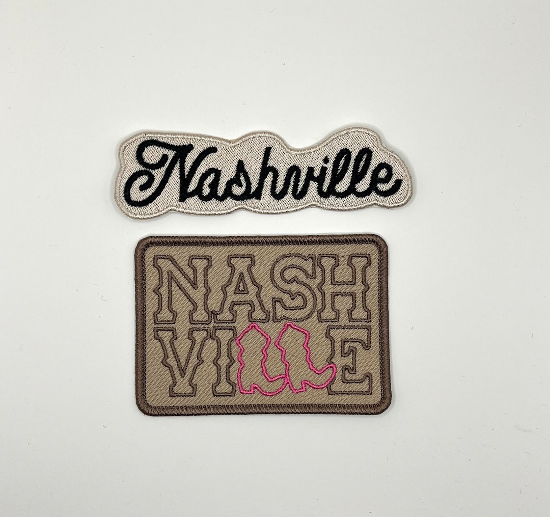 Nashville Themed Embroidered Patches - Etsy