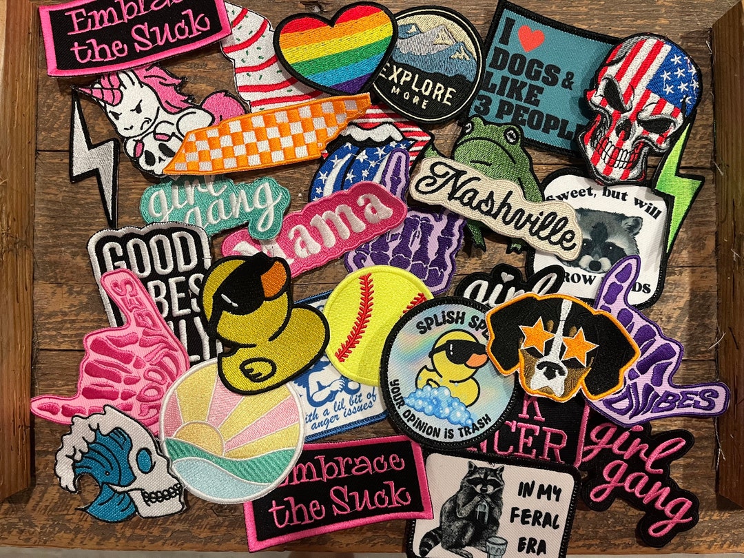 Bulk Patches | Trucker Hat Patches | Fun, Girly, Funny, Sassy Patches ...
