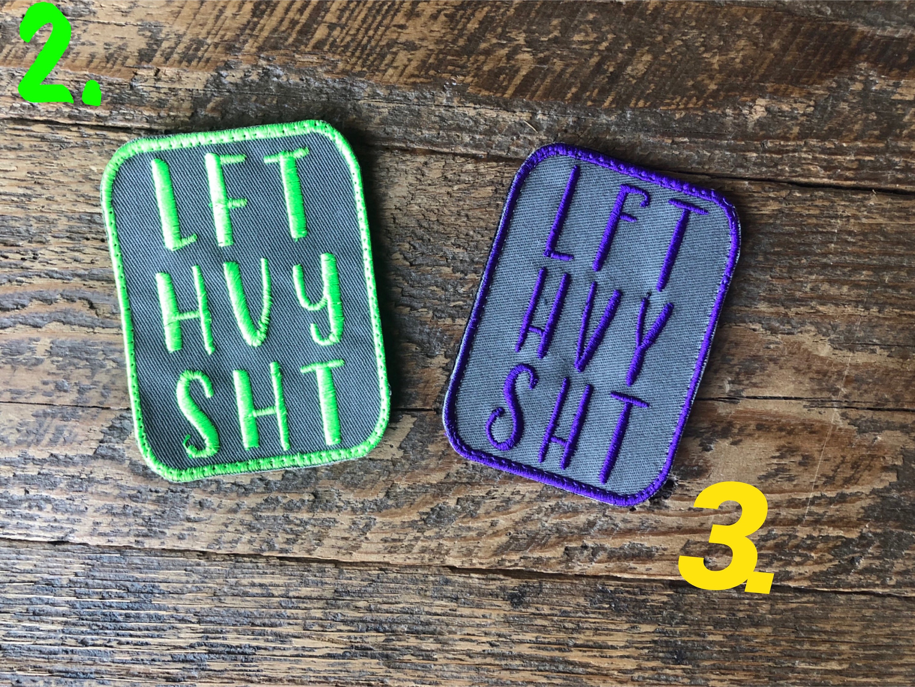 Lift Heavy Patch | Etsy