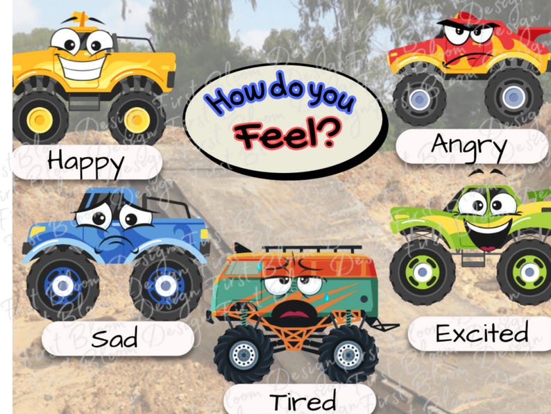 Truck Feelings Chart - Etsy