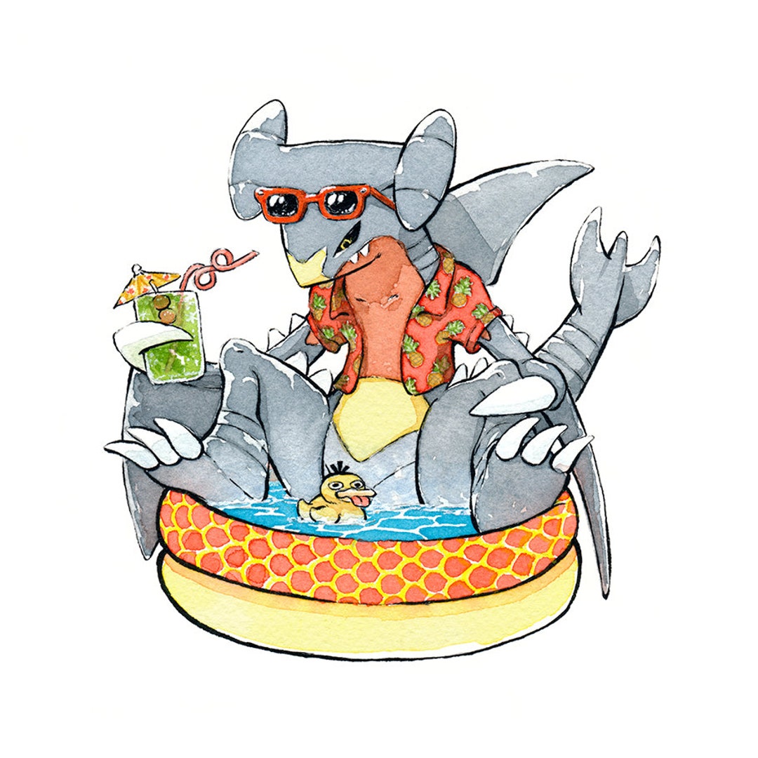 Summer Garchomp - Etsy
