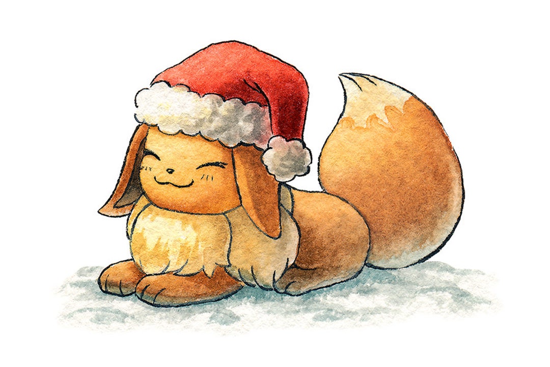 Holiday Eevee - Etsy