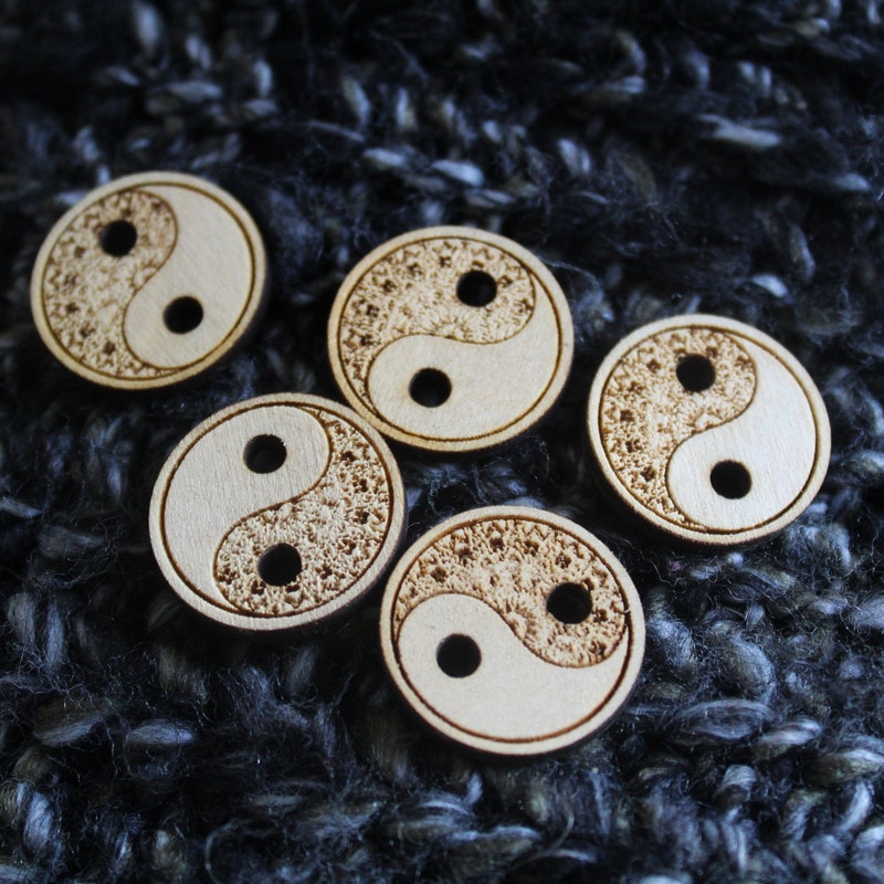Yin Yang Buttons - Etsy