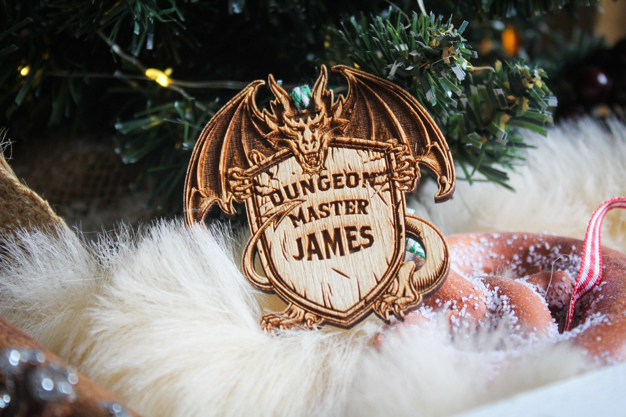 Personalised Role Player Christmas Ornament Fantasy Rpg Dragons Game ...