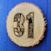Large Decorative House Number Log Slice Rustic Handmade Wood - Etsy