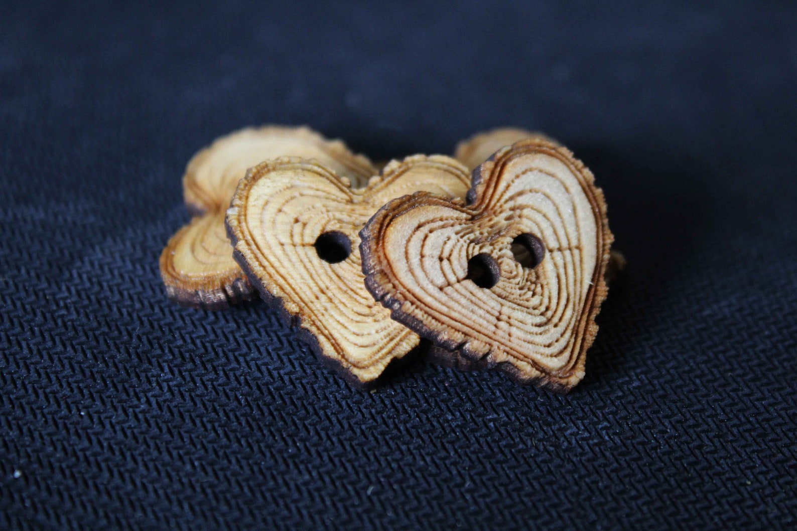 Wooden Heart Buttons Wood Crafts Log Slice Fun Button Flair - Etsy