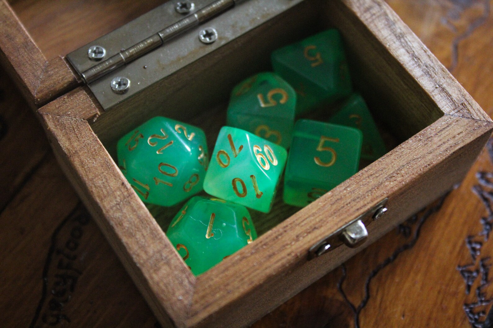 Small Personalised Dice Box Tabletop Games Wood Rustic Dragon - Etsy UK