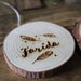 10 X Rustic Log Slice Place Names Personalised Engraved Burned Settings ...
