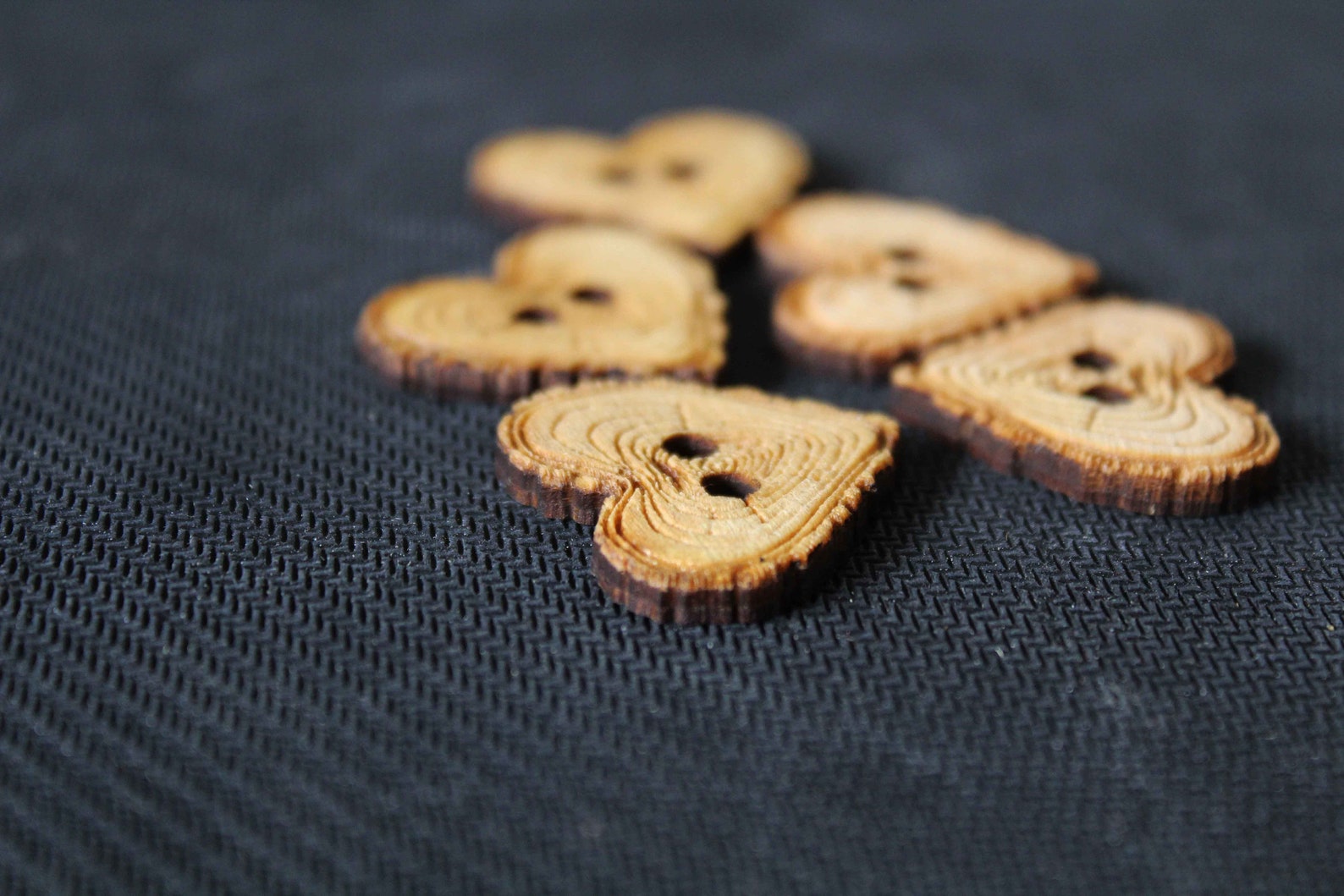 Wooden Heart Buttons Wood Crafts Log Slice Fun Button Flair - Etsy