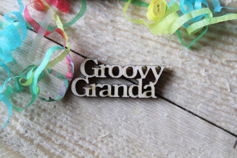 Wooden Birthday Confetti Grandparents Rustic Wooden Laser Cut ...