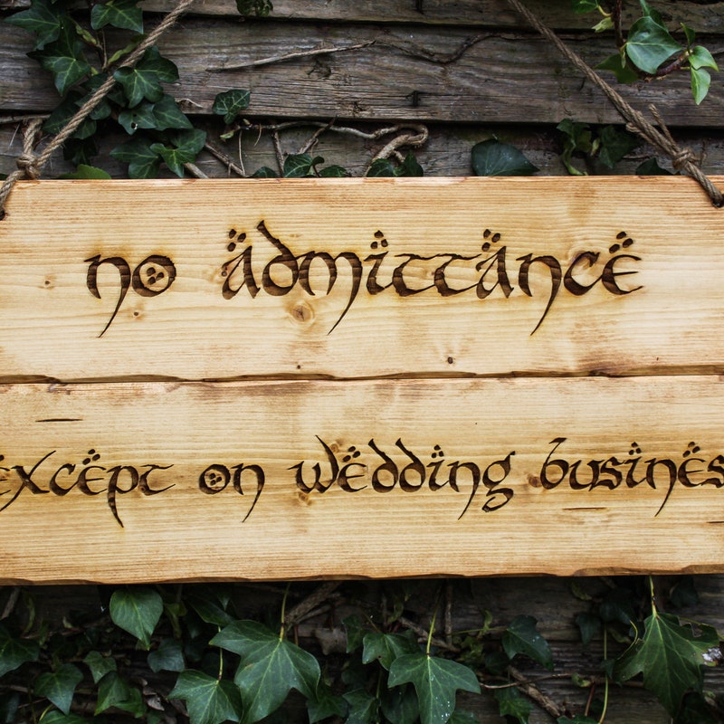 Sign No Admittance Except on Party Business - Etsy