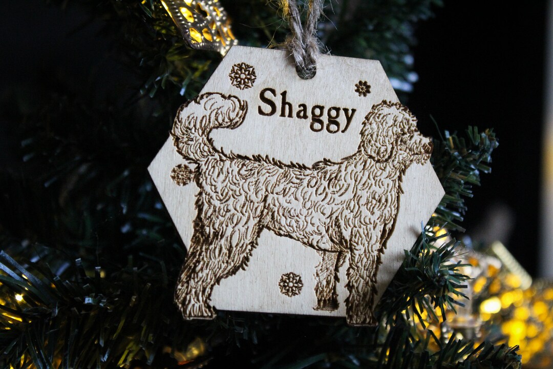 Labradoodle Personalised Wooden Bauble Ornament Dog Name Breed Gift ...