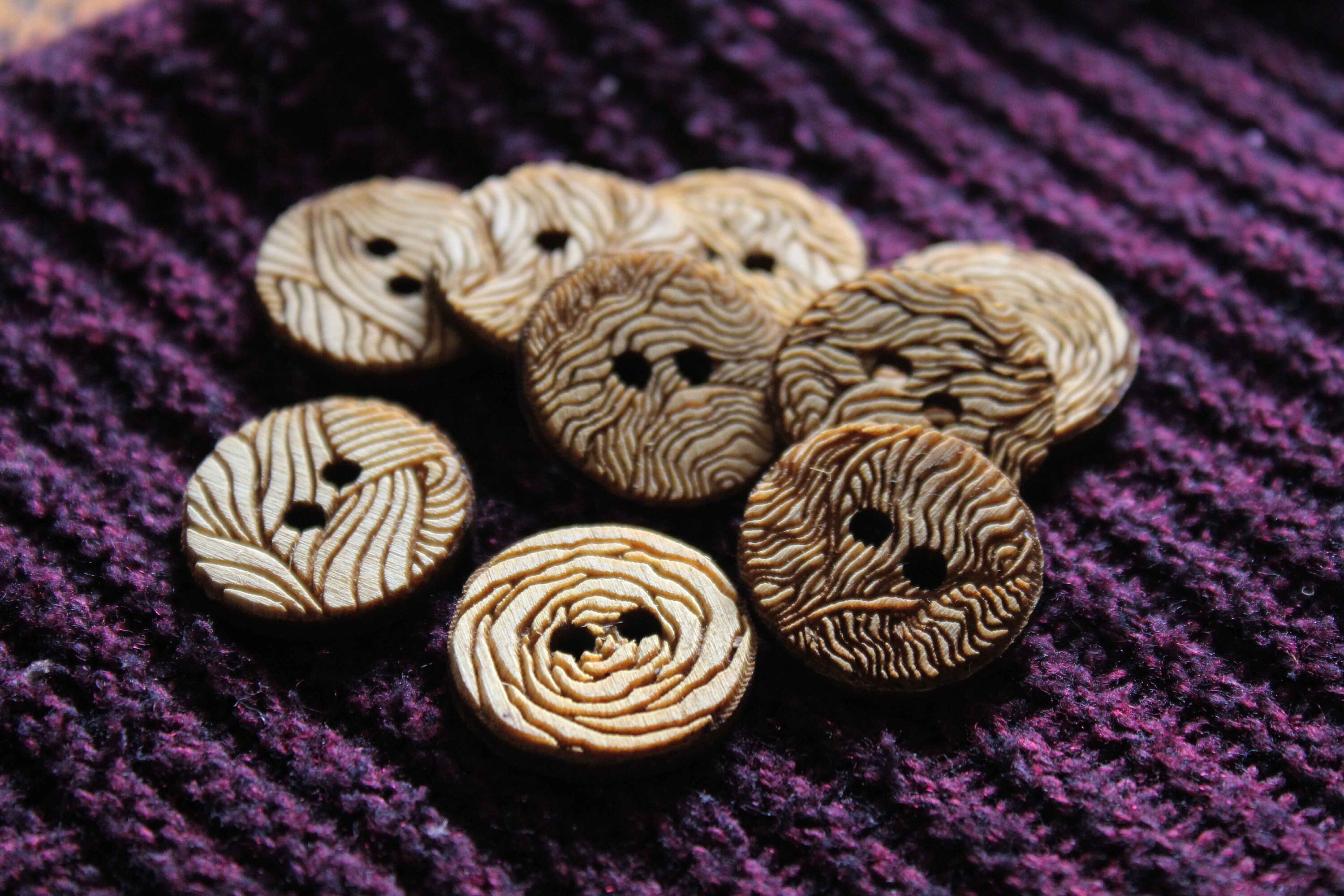 Wooden Buttons Wood Are Bark Crafts Boho Fun Button Flair Handmade Wood ...