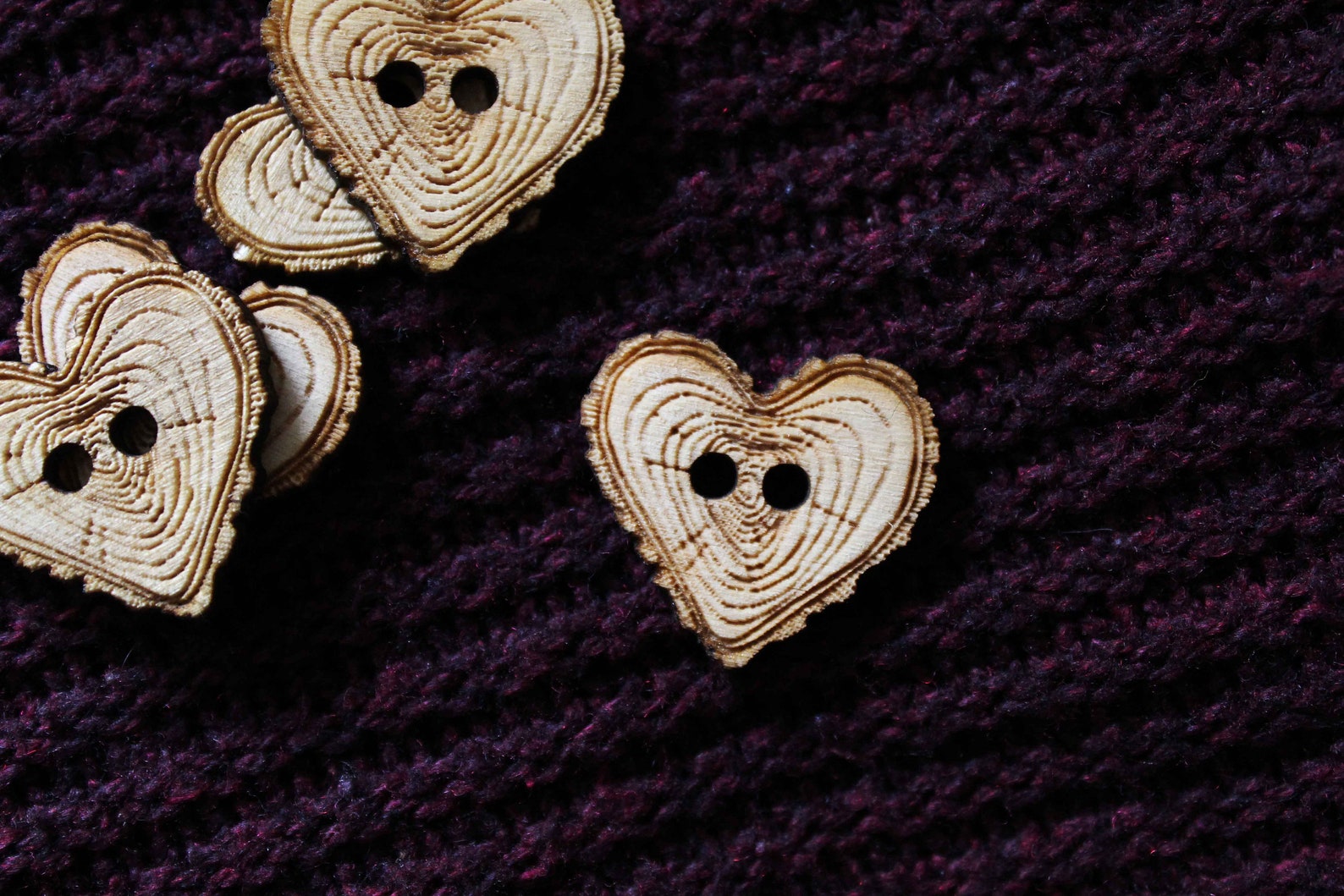 Wooden Heart Buttons Wood Crafts Log Slice Fun Button Flair - Etsy