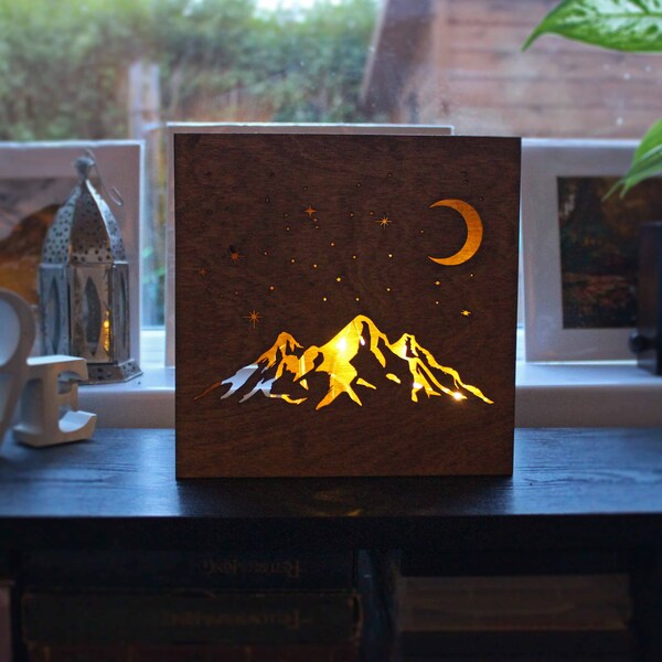 Rustic Wood Lamp - Etsy