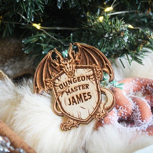 Personalised Role Player Christmas Ornament Fantasy Rpg Dragons Game ...
