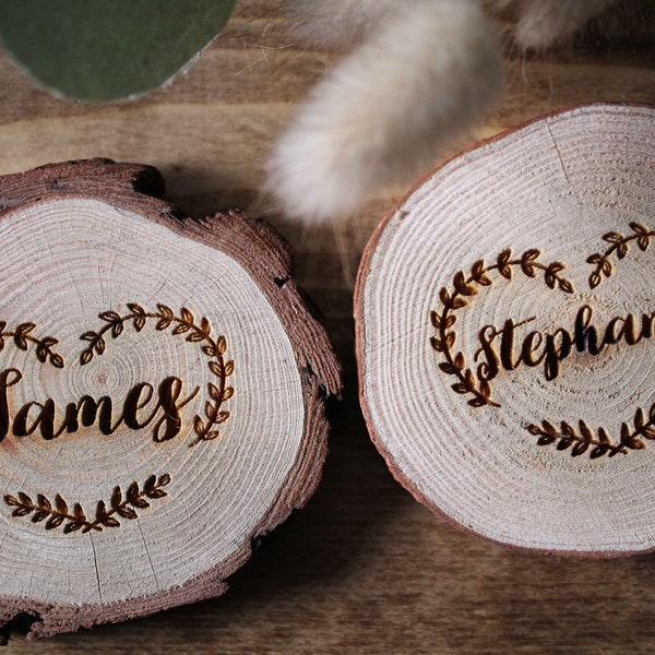 Log Place Card - Etsy