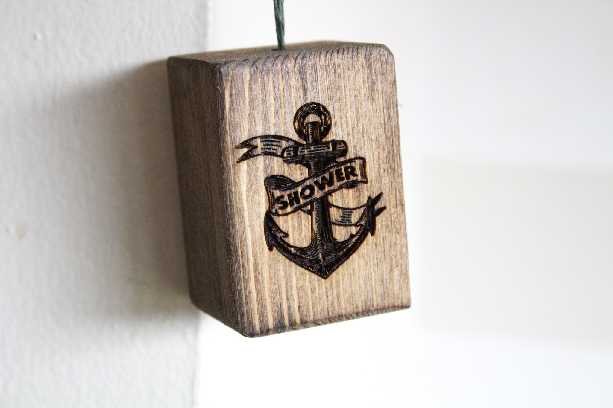 Nautical Anchor Light and Shower Pulls Wooden Sea Ship Boat Type Rustic ...