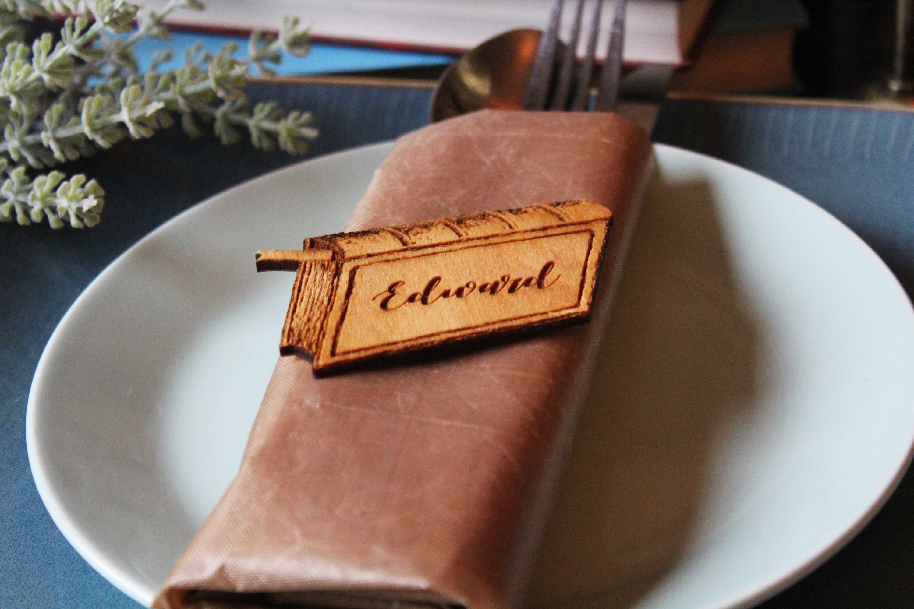 10 X Book Themed Place Names Settings Wedding Custom Wood - Etsy UK