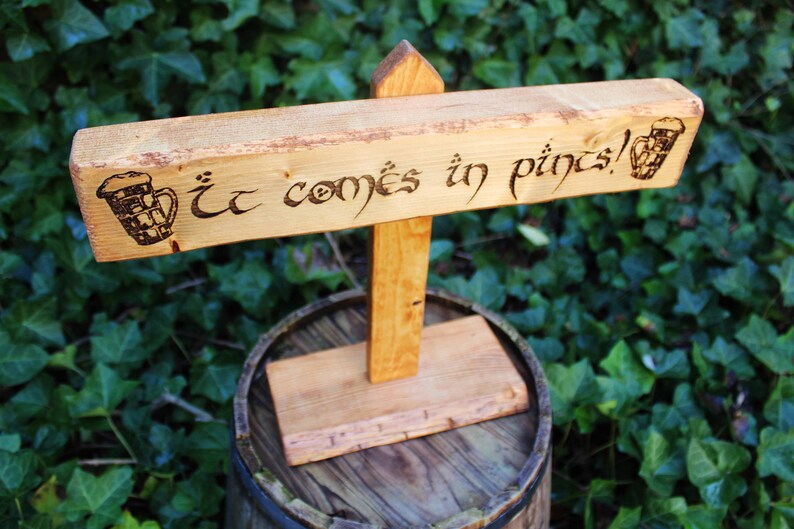 It Comes in Pints Table Sign Fantasy Wedding Decor Package Bar Beers ...