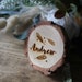 10 X Rustic Log Slice Place Names Personalised Engraved Burned Settings ...